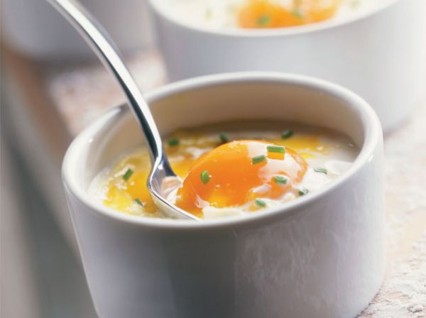 Oeuf cocotte à la ciboulette | Comptoir des Vignes