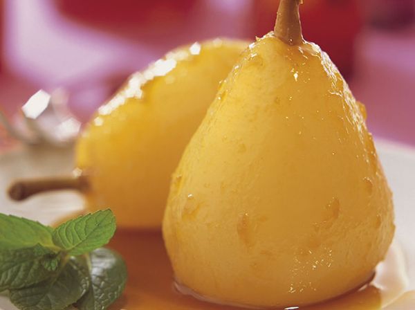 Poires confites au caramel | Comptoir des Vignes